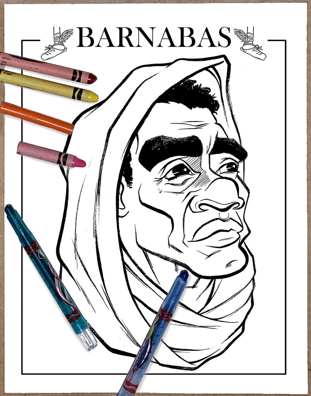 Barnabas, DIGITAL DOWNLOAD, Bible Illustration, Printable, Bible ...