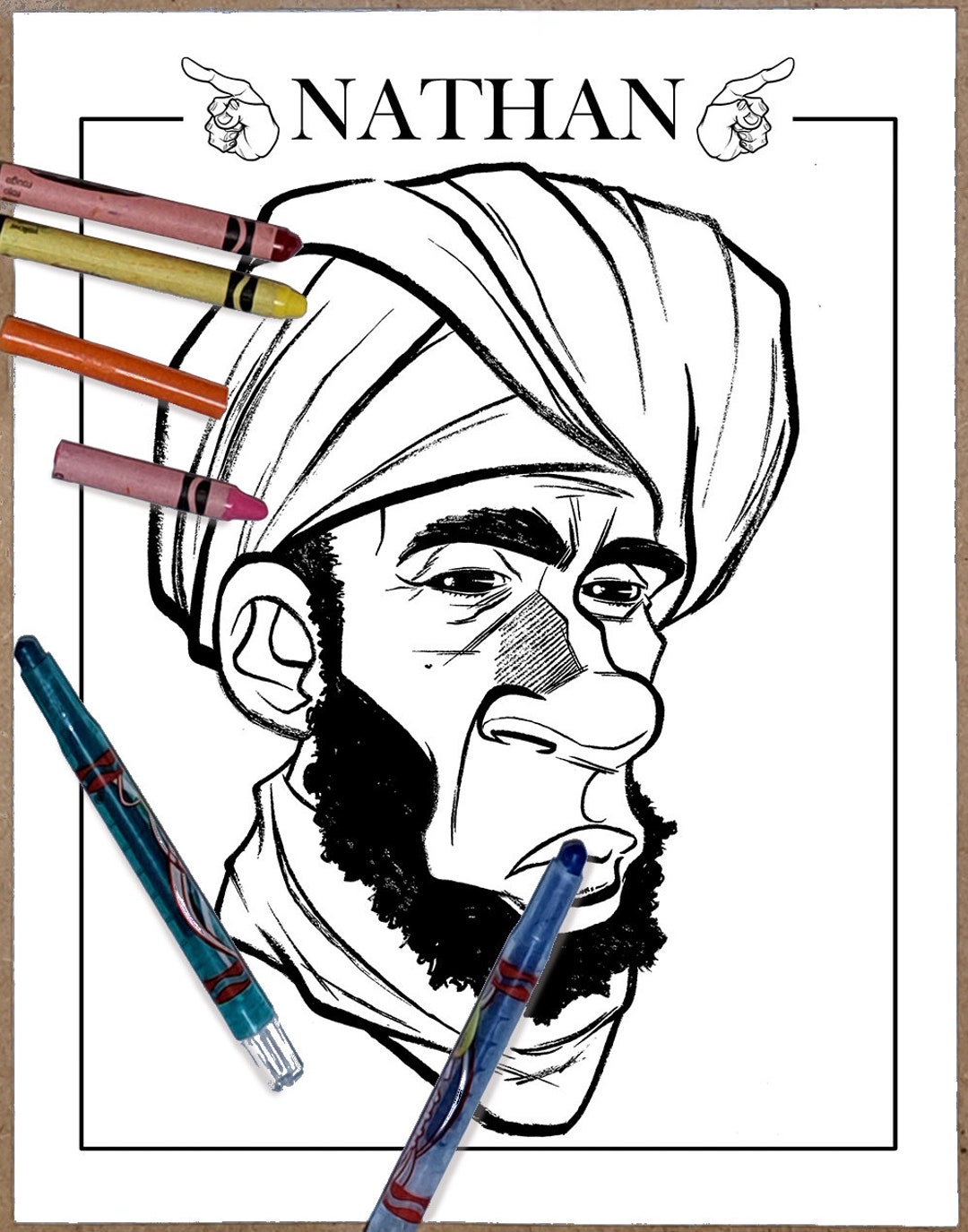 Nathan, DIGITAL DOWNLOAD, Bible Illustration, Printable, Bible Portrait ...