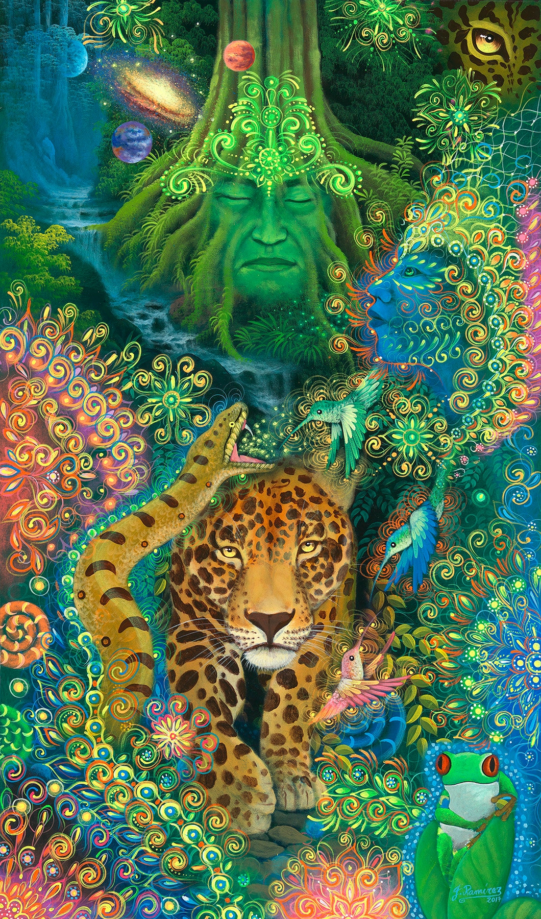 Original Hand Painted on Canvas XL Ayahuasca Visionary Art by | Etsy