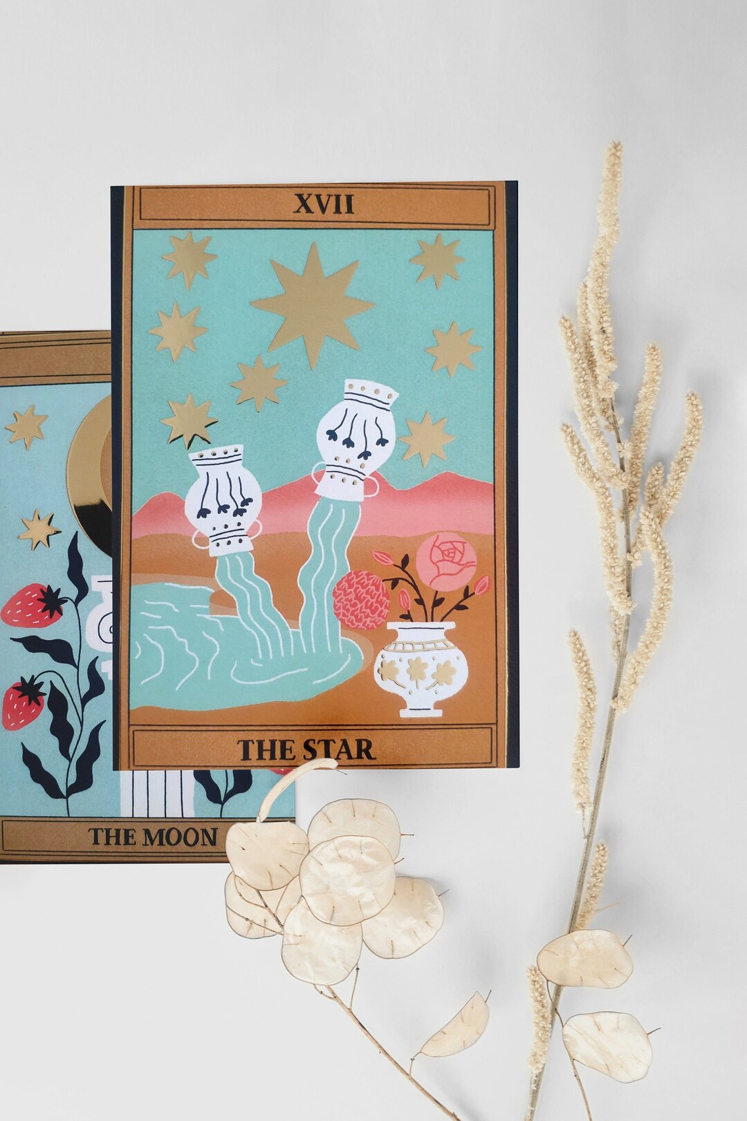 Golden Tarot Postcard the Star the Star - Etsy