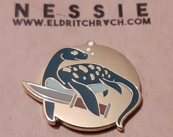 Loch Ness Enamel Pin Hard Enamel Pin Cloisonné Nessie Lapel Pin Loch ...