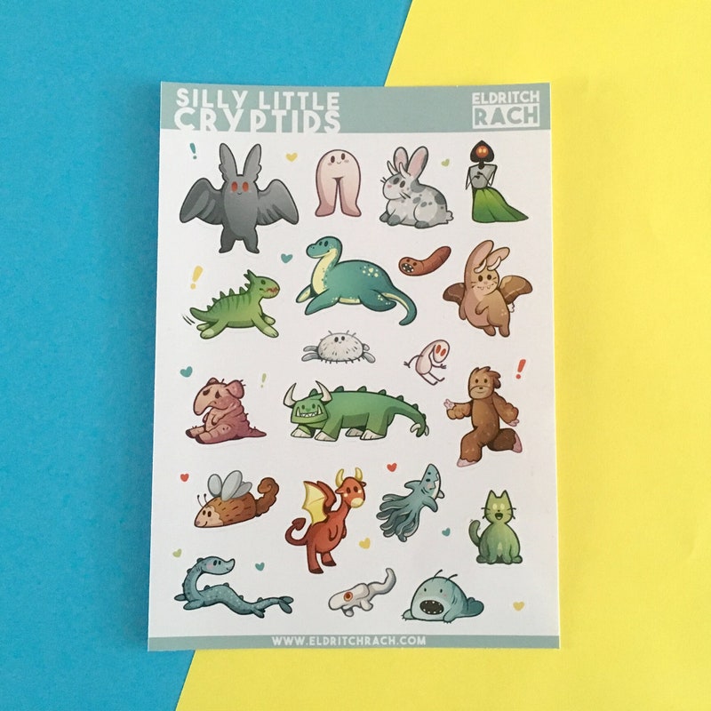 Monster Stickers Cryptid - Etsy UK
