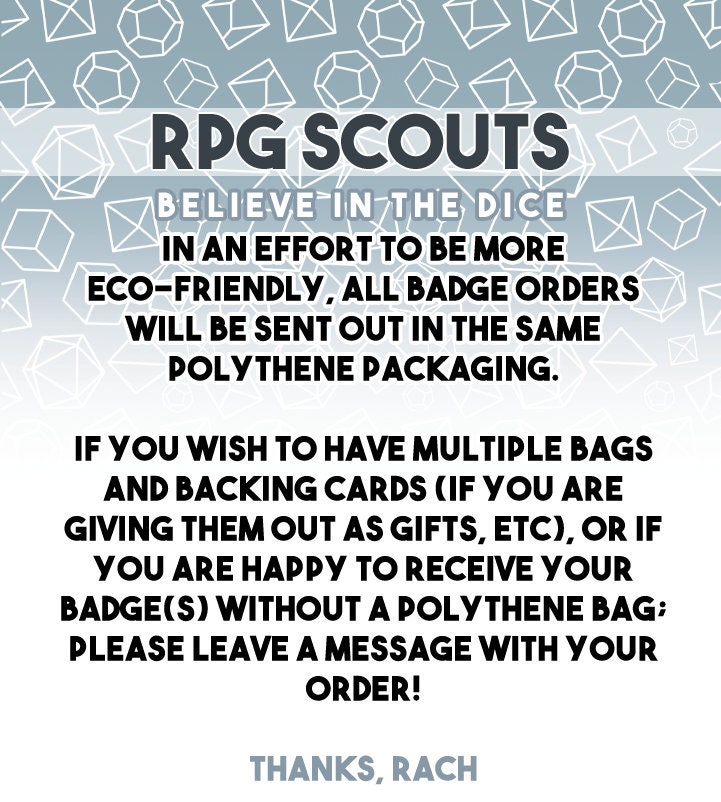 RPG Scouts: Dice Hoarder Patch - Etsy UK