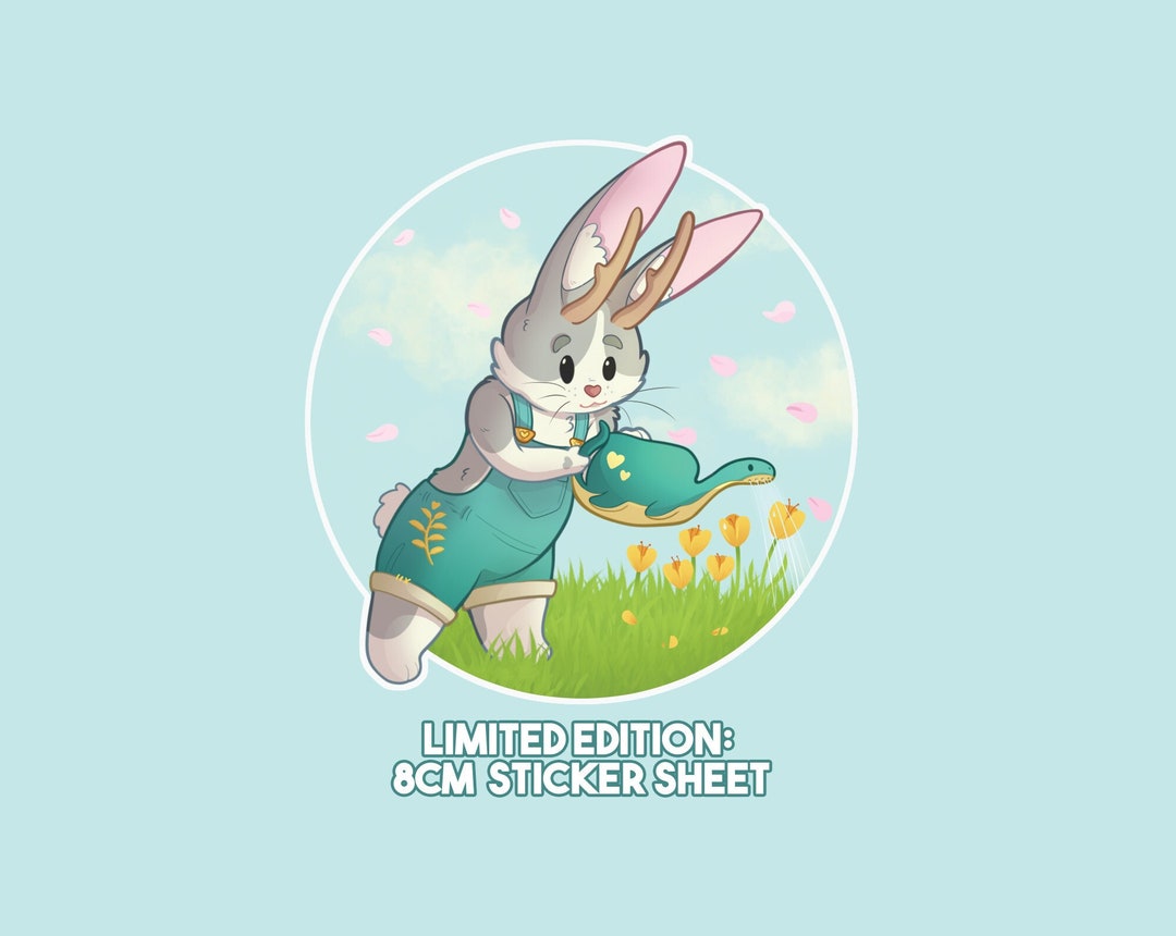 Spring Jackalope Sticker - Etsy