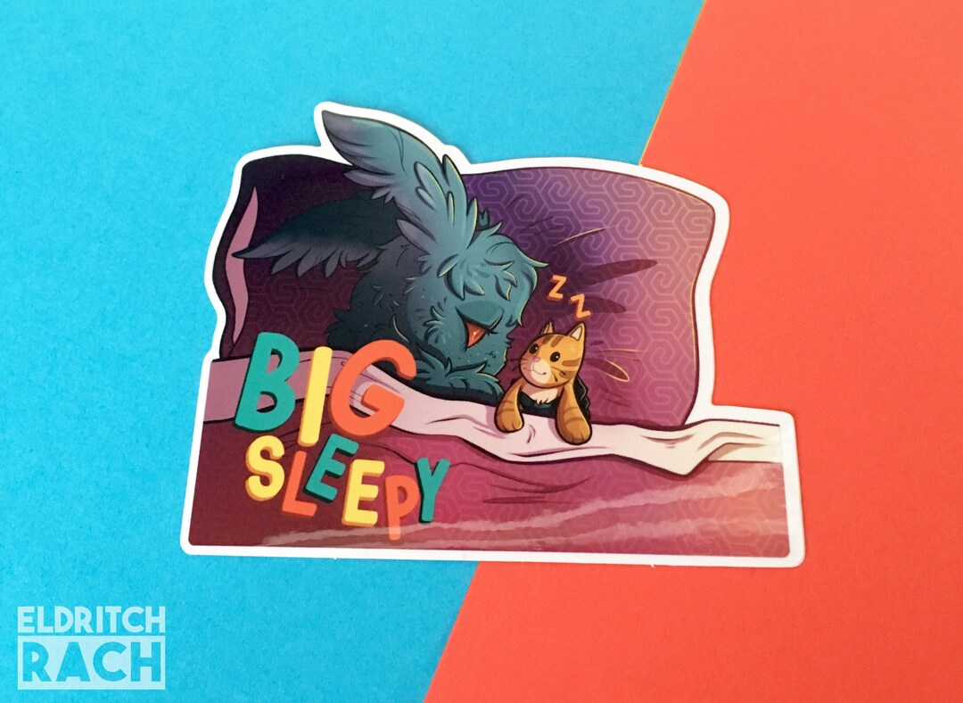 Mothman - Big Sleepy Sticker - Etsy