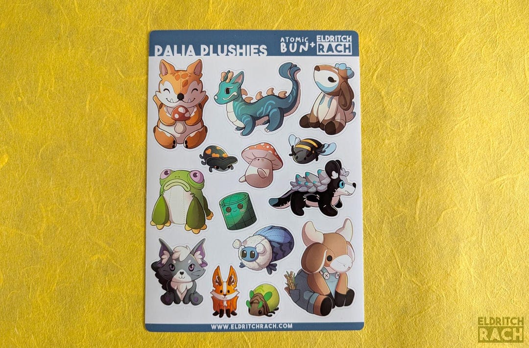 Palia Plushie Sticker Sheet (A6) - Perfect for Decorating Character ...