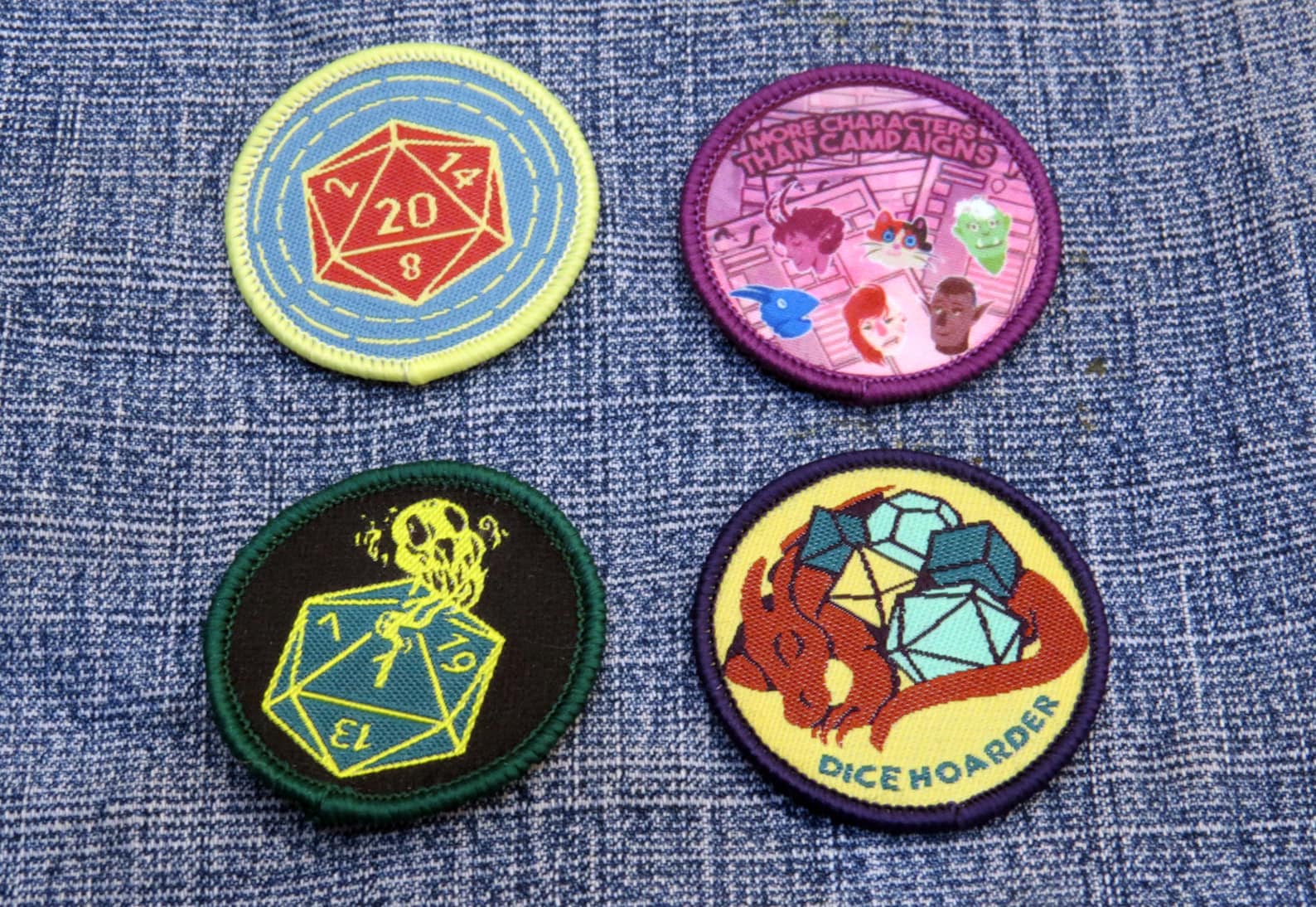 RPG Scouts: Dice Hoarder Patch - Etsy UK