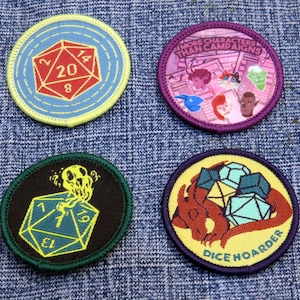 RPG Scouts: Dice Hoarder Patch - Etsy