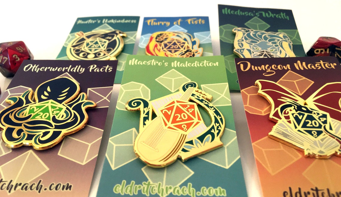 D20 Hard Enamel Pins : Dungeon Master | Etsy
