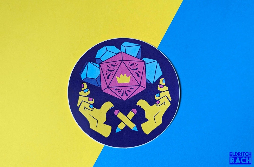 CMYK Dice Sticker - Etsy