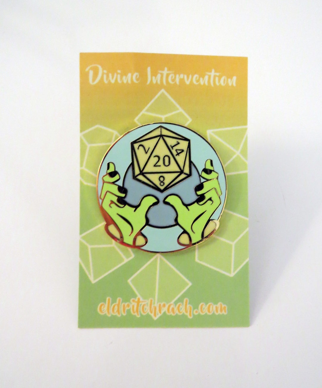 D20 Hard Enamel Pins : Divine Intervention CLEARANCE - Etsy UK