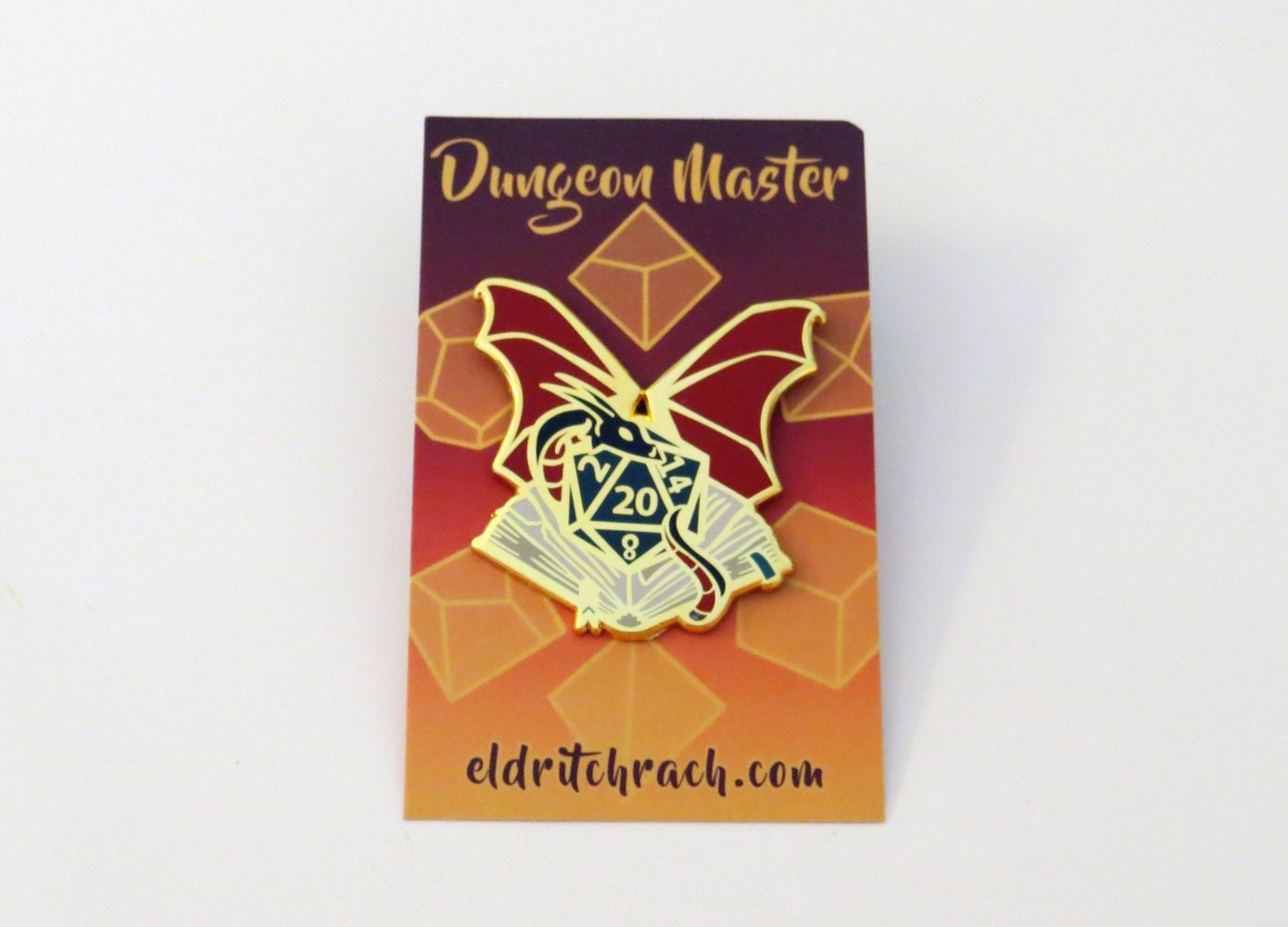 D20 Hard Enamel Pins : Dungeon Master | Etsy