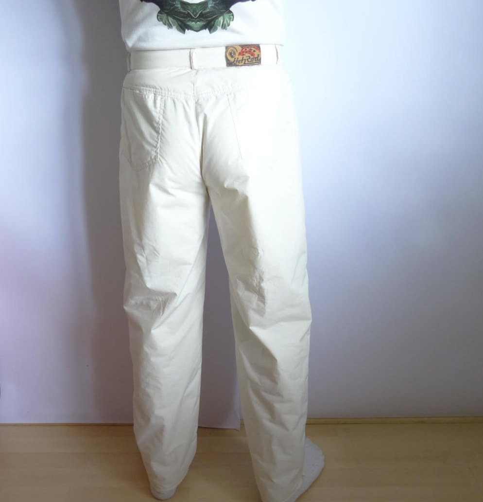 Weiße Ski Anzug Hose Jahrgang Hosenträger weiß Winter - Etsy.de