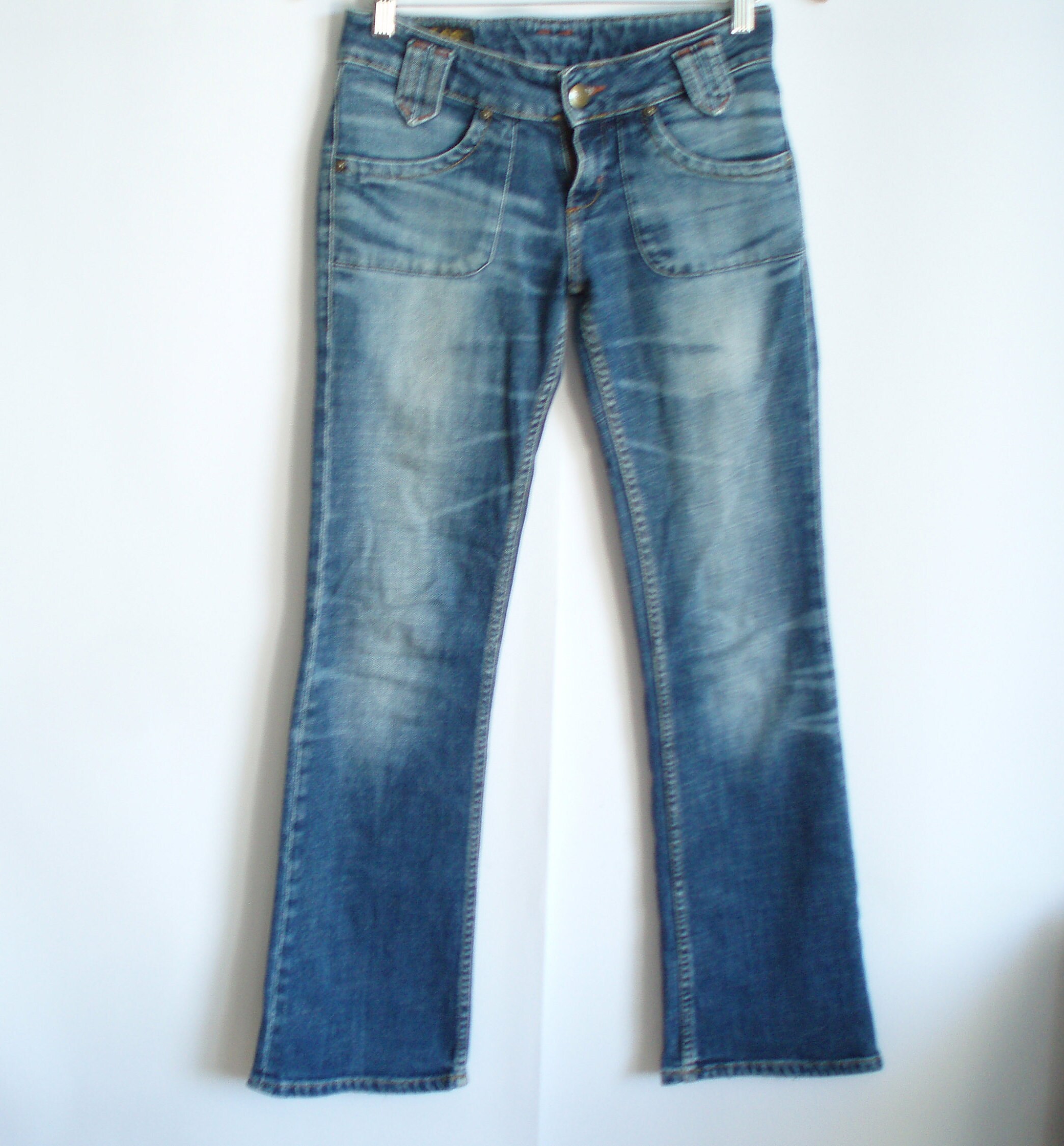 Vintage Men's Blue Jeans/ With Metal Button Jeans/ With - Etsy