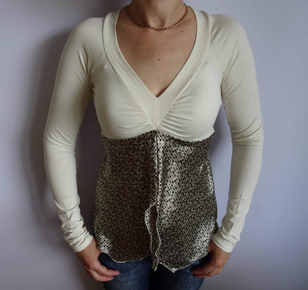 Vintage Womens Blouse Long Sleeve Pregnancy Blouse Two Piece - Etsy