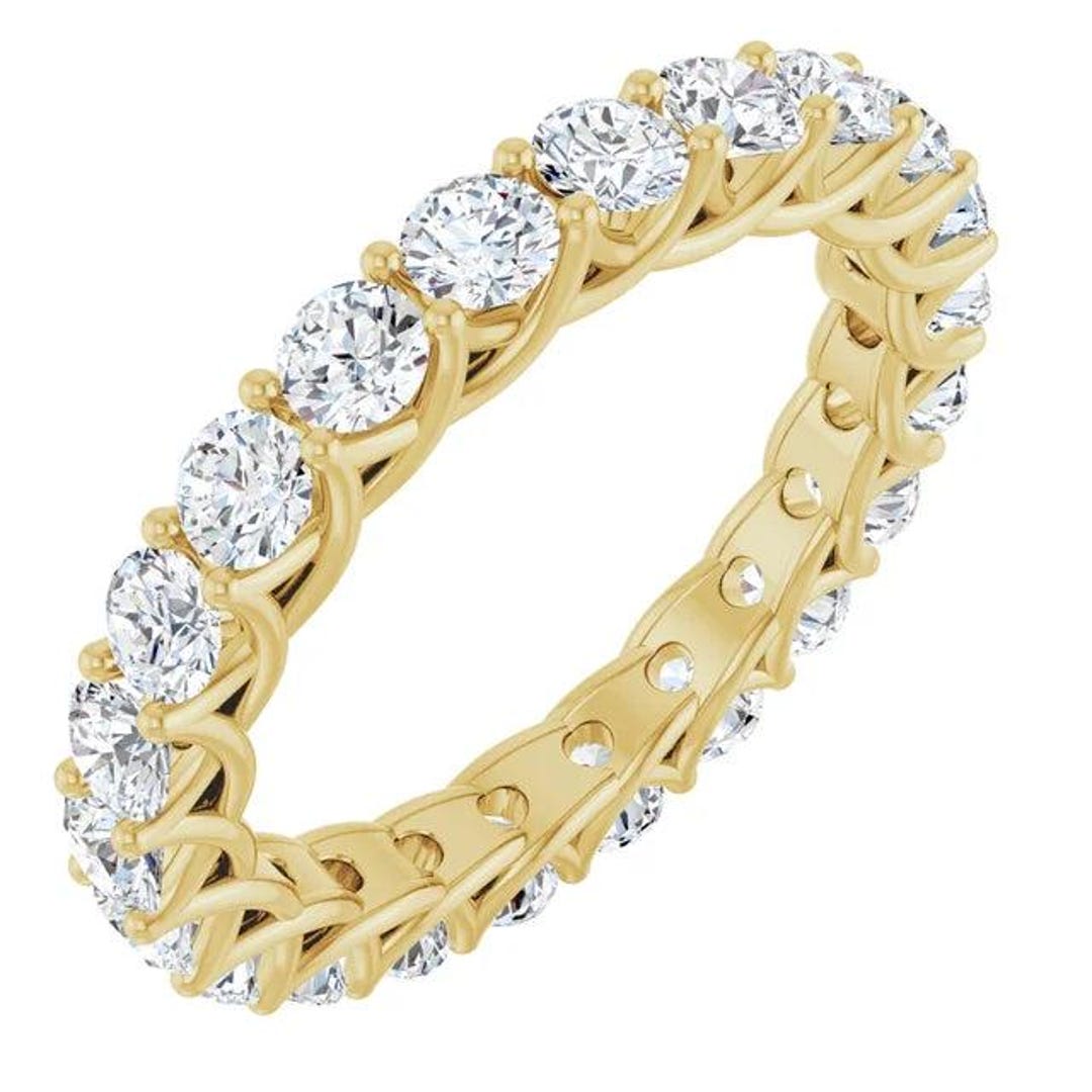 2ct Lab Diamond Crossover Style Full Eternity Ring - Etsy