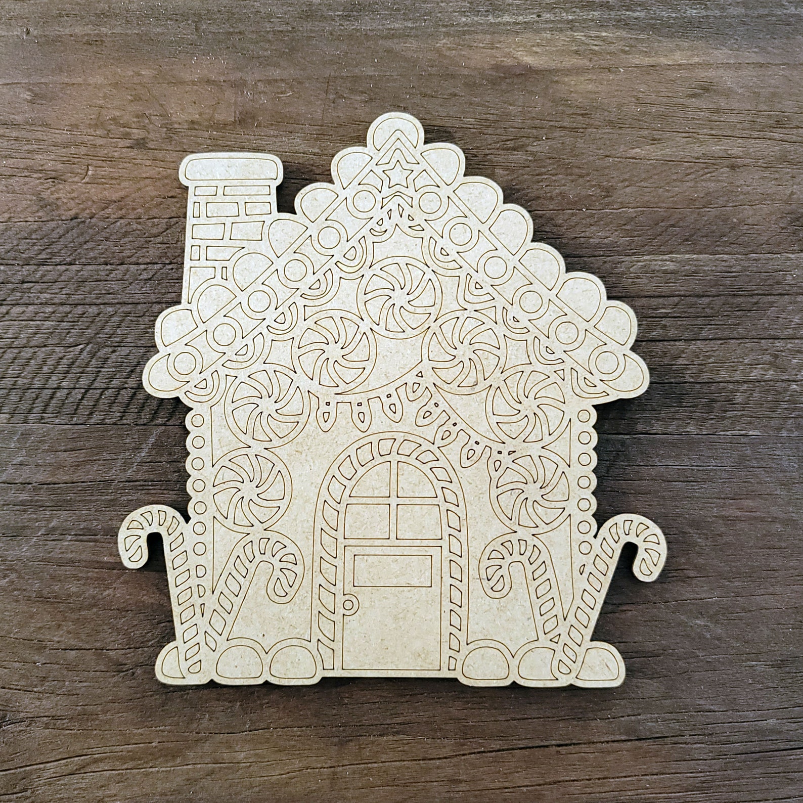 Personalized Festive Gingerbread House Ornament Craft Kit - 3D Layered ...