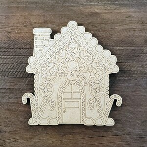 Personalized Festive Gingerbread House Ornament Craft Kit - 3D Layered ...