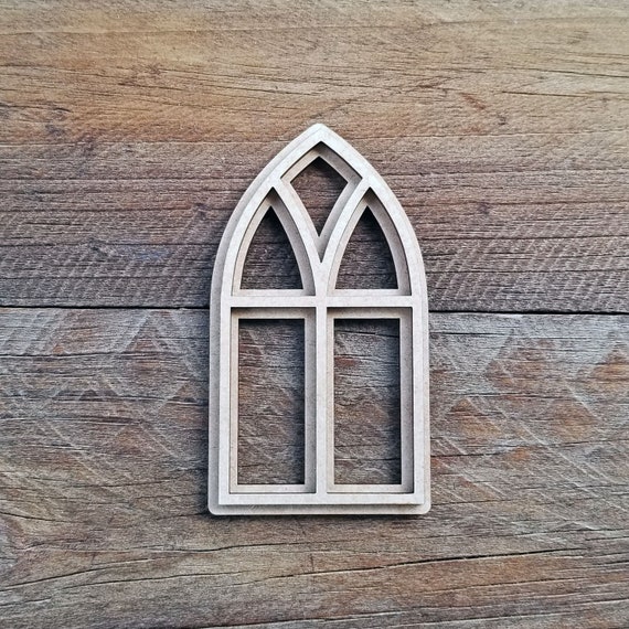 Old Church Window Unfinished MDF Shape Laser Cut - Etsy