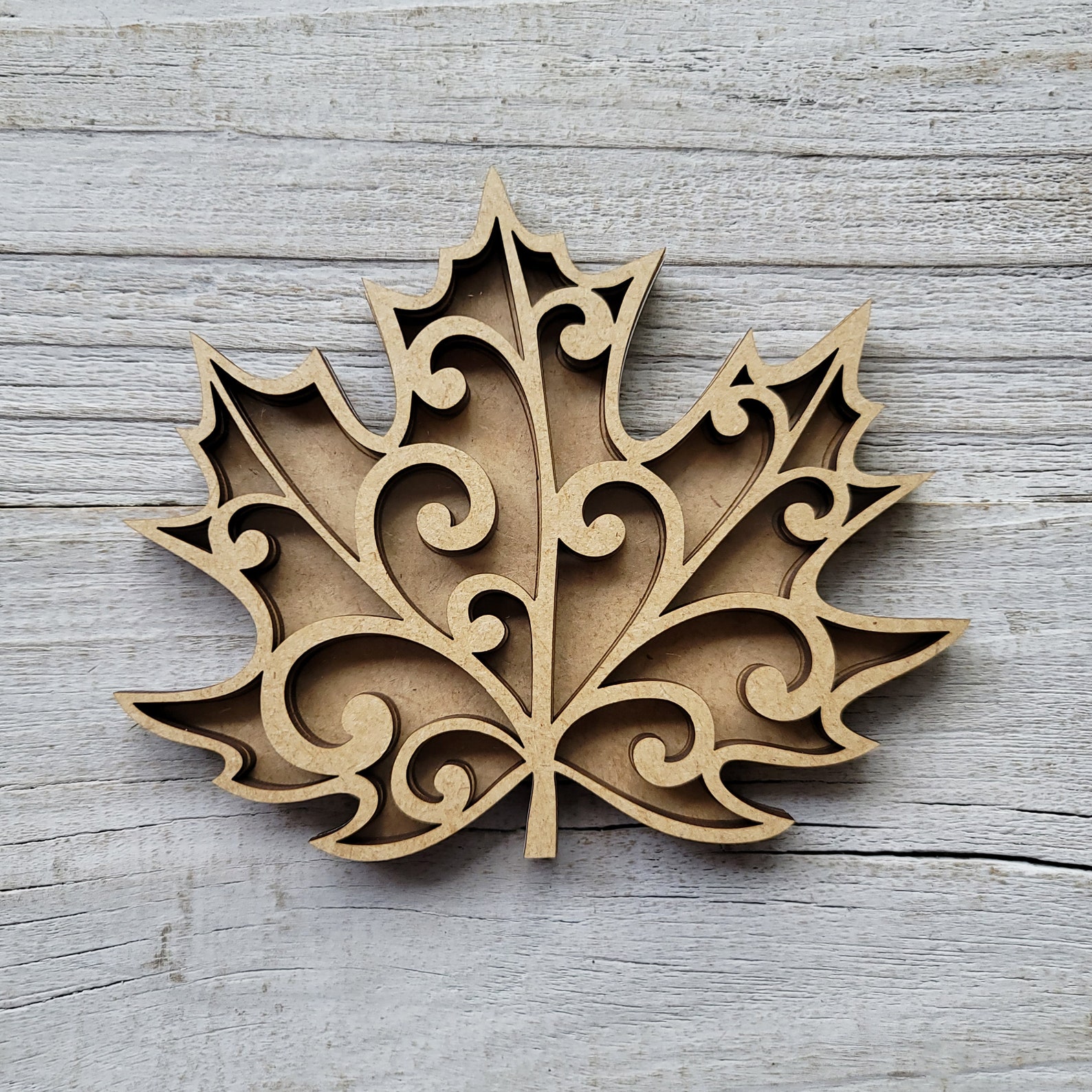 Fall Leaf Shaker Craft Kit: Laser Cut MDF & Acrylic - Etsy