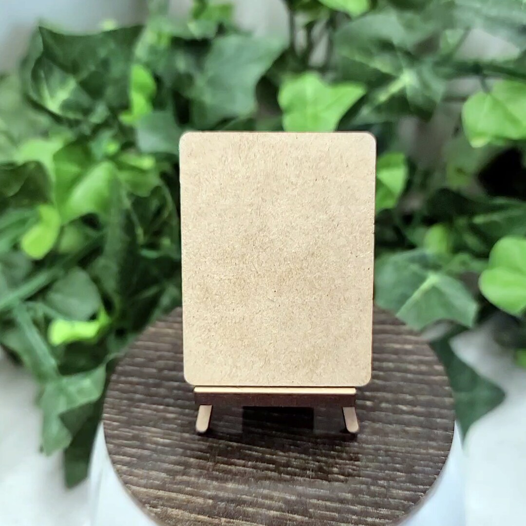 Mini MDF Canvas 4.25 X 3.25 With H Style Easel for Small or Miniature ...