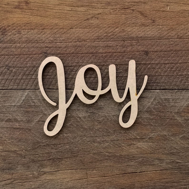 Joy Script Word Laser Cut MDF Multiple Sizes DIY Wall Art - Etsy