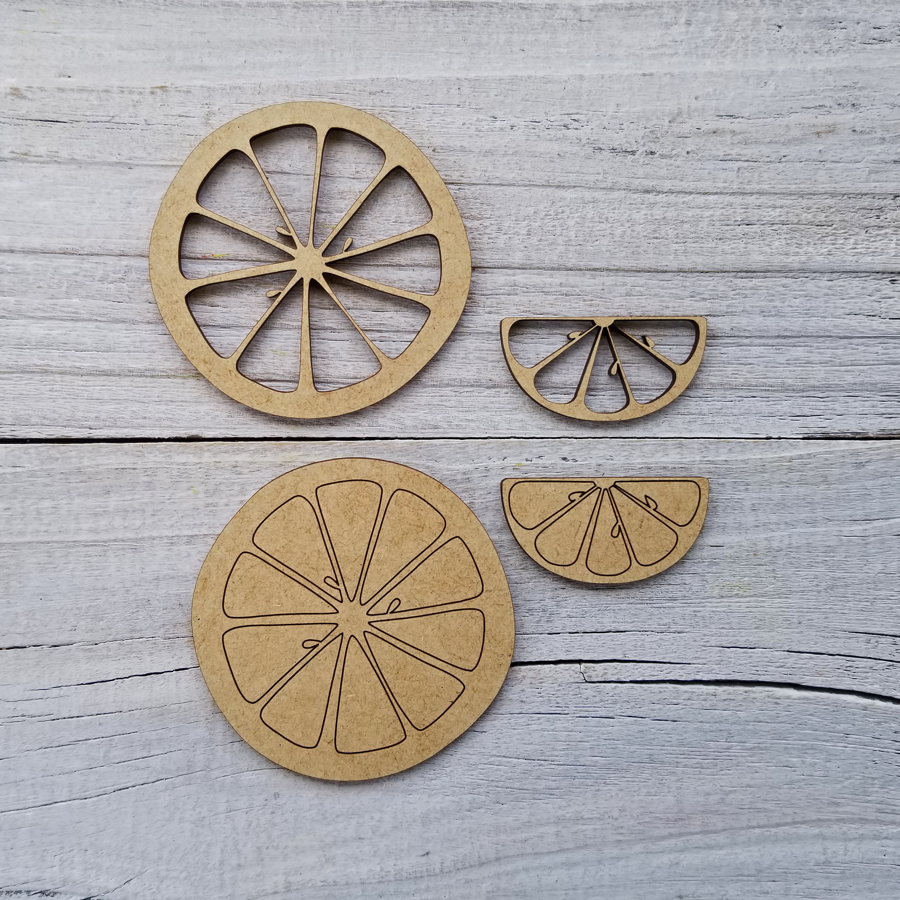 Lemon Lime set Laser Cut MDF or Birch Wood cutout shapes | Etsy