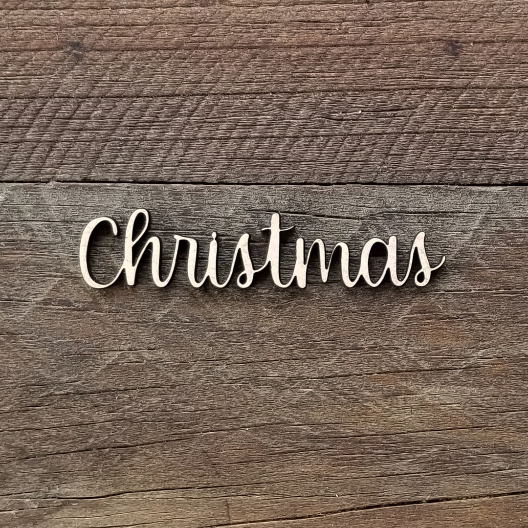 Christmas Script Word - Laser Cut MDF- Multiple Sizes - DIY Wall Art - Etsy