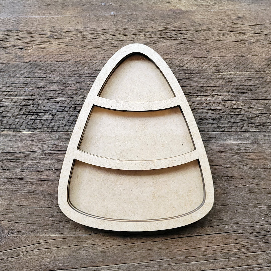 Candy Corn Shaker Craft Kit Set - Laser Cut MDF and Acrylic for Your ...
