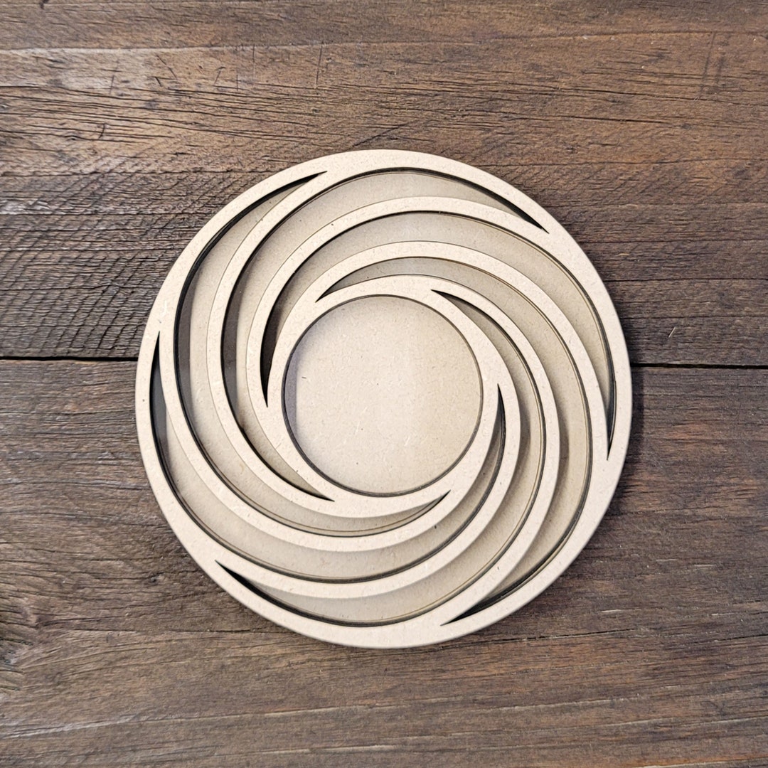 DIY Swirling Storm Mandala Shaker Craft Kit Set Laser Cut MDF and ...