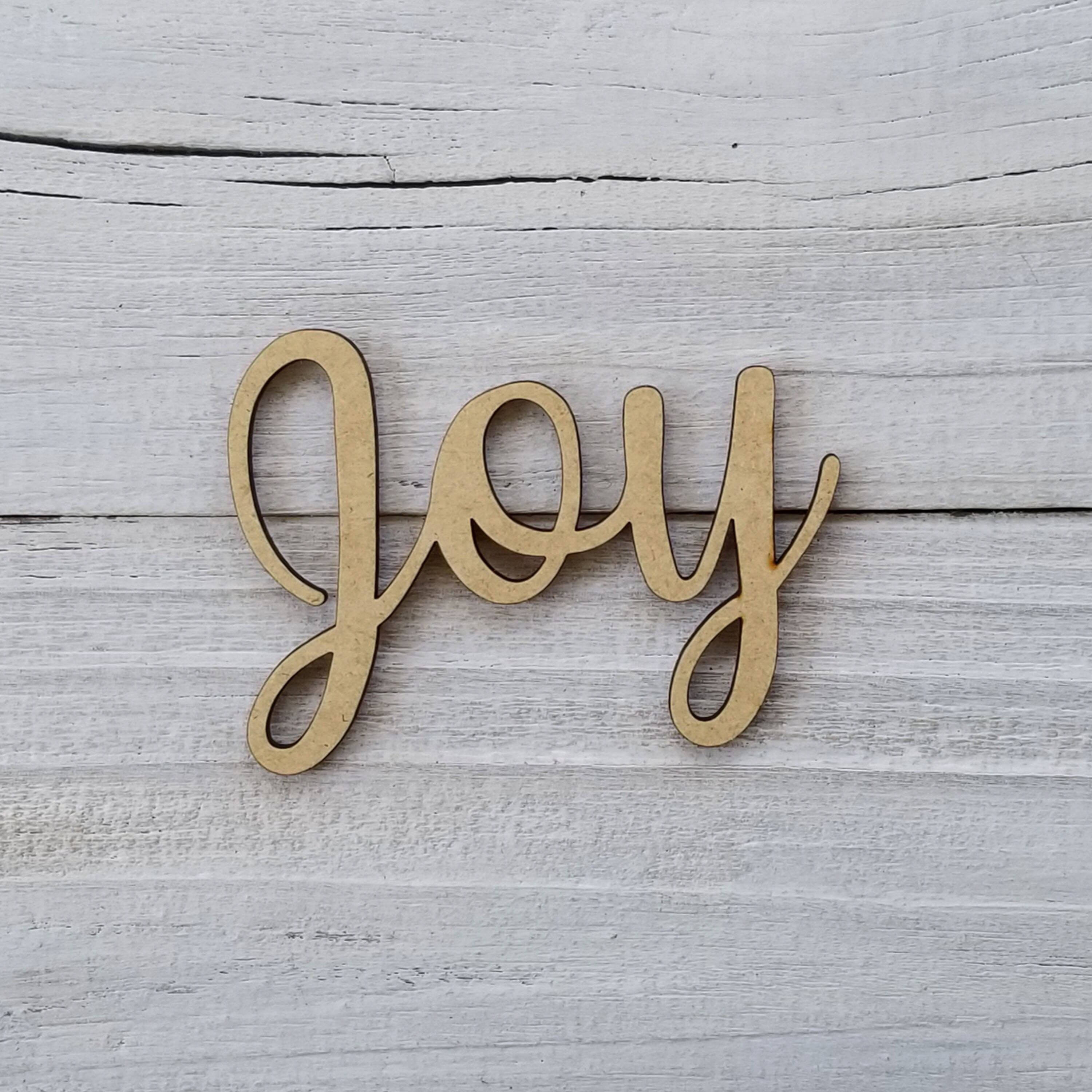 Joy Script Word - Laser Cut MDF- Multiple Sizes - DIY Wall Art - Etsy