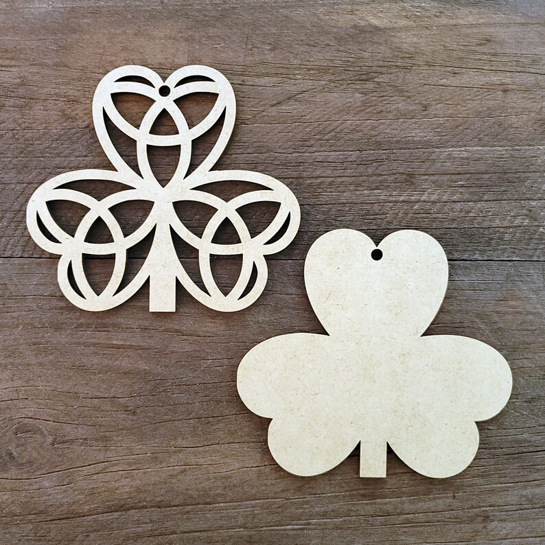 Laser Cut Celtic Clover: MDF St. Patrick's Day Decor - Etsy