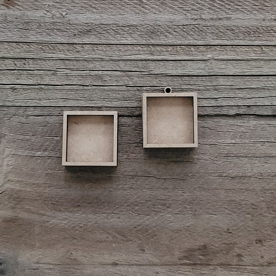 Mini Square MDF Frame Kit: Miniature Art Crafts - Etsy