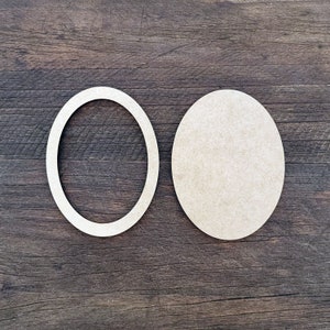 Mini Oval MDF Frame Kit: DIY Craft Shape - Etsy