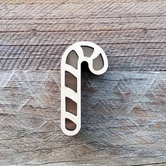 Candy Cane Shaker Craft Set Laser Cut MDF and ACRYLIC - Etsy