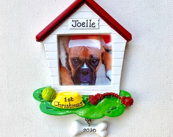 Dog Picture Frame Ornament - Etsy