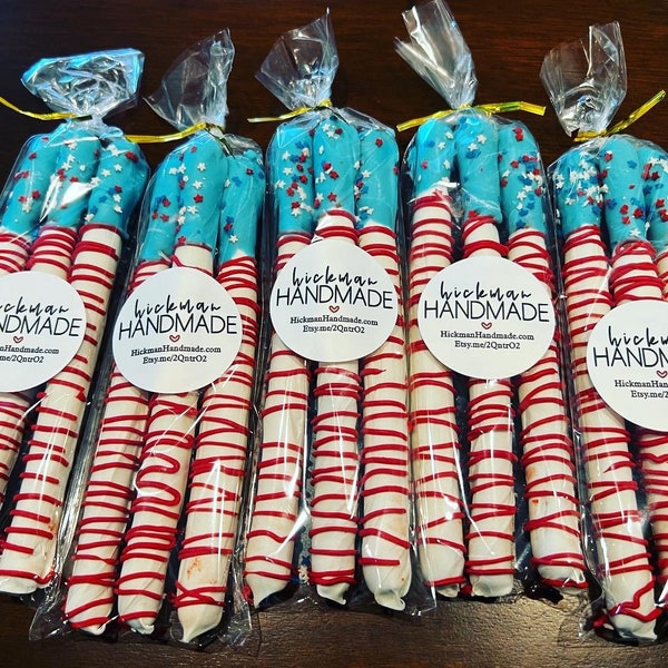 Chocolate Covered Pretzel Rods - Etsy