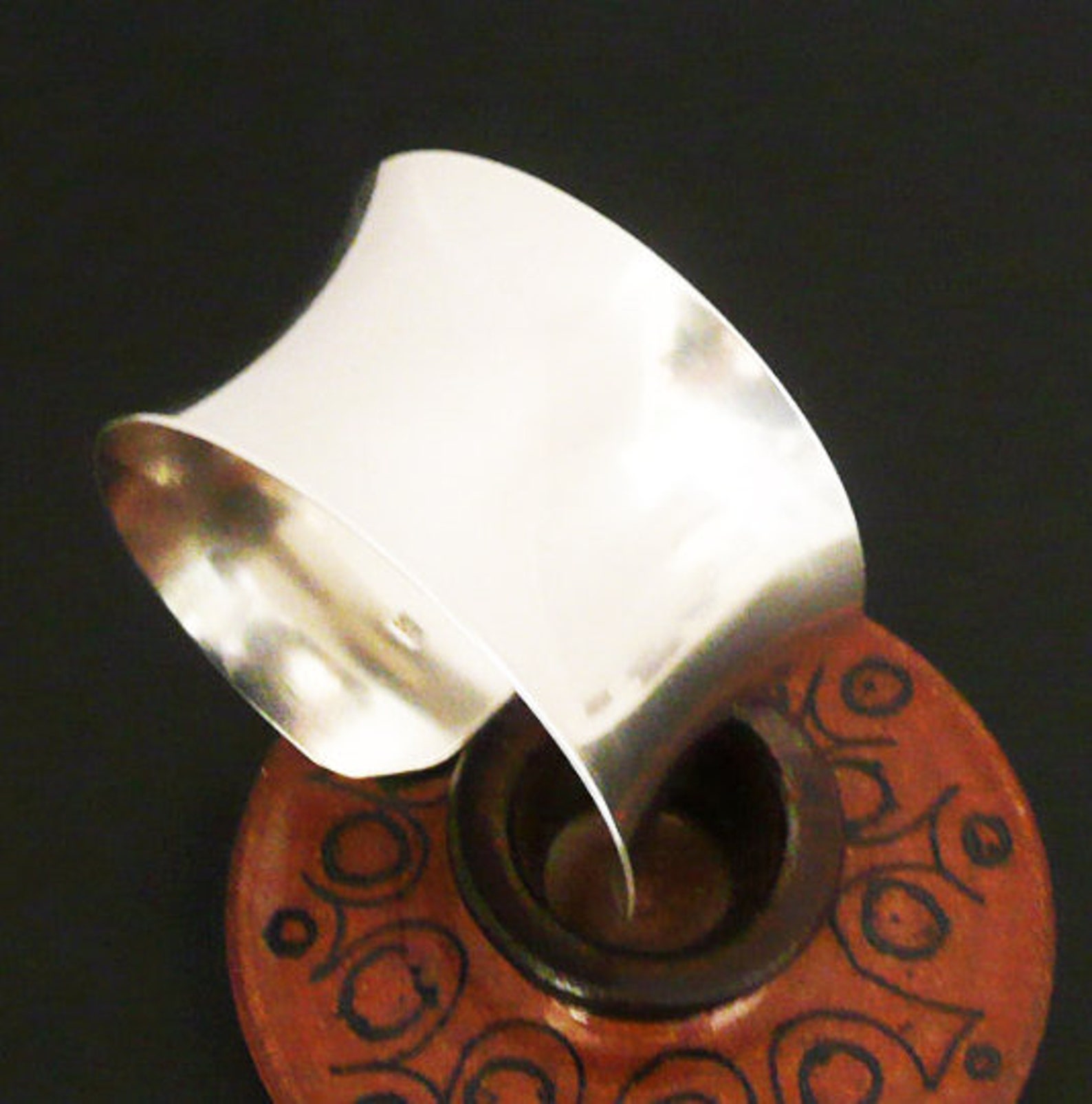 Wide Sterling Silver Cuff Bracelet - Etsy