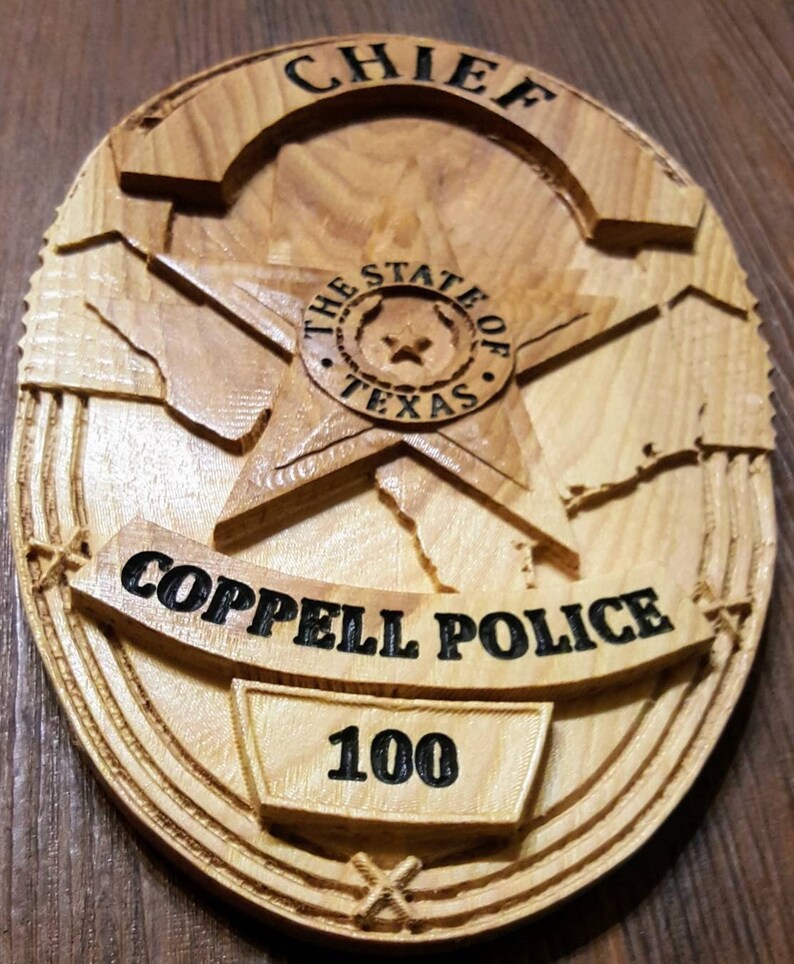 Coppell Police Department Personalized Badge Plaque | Etsy