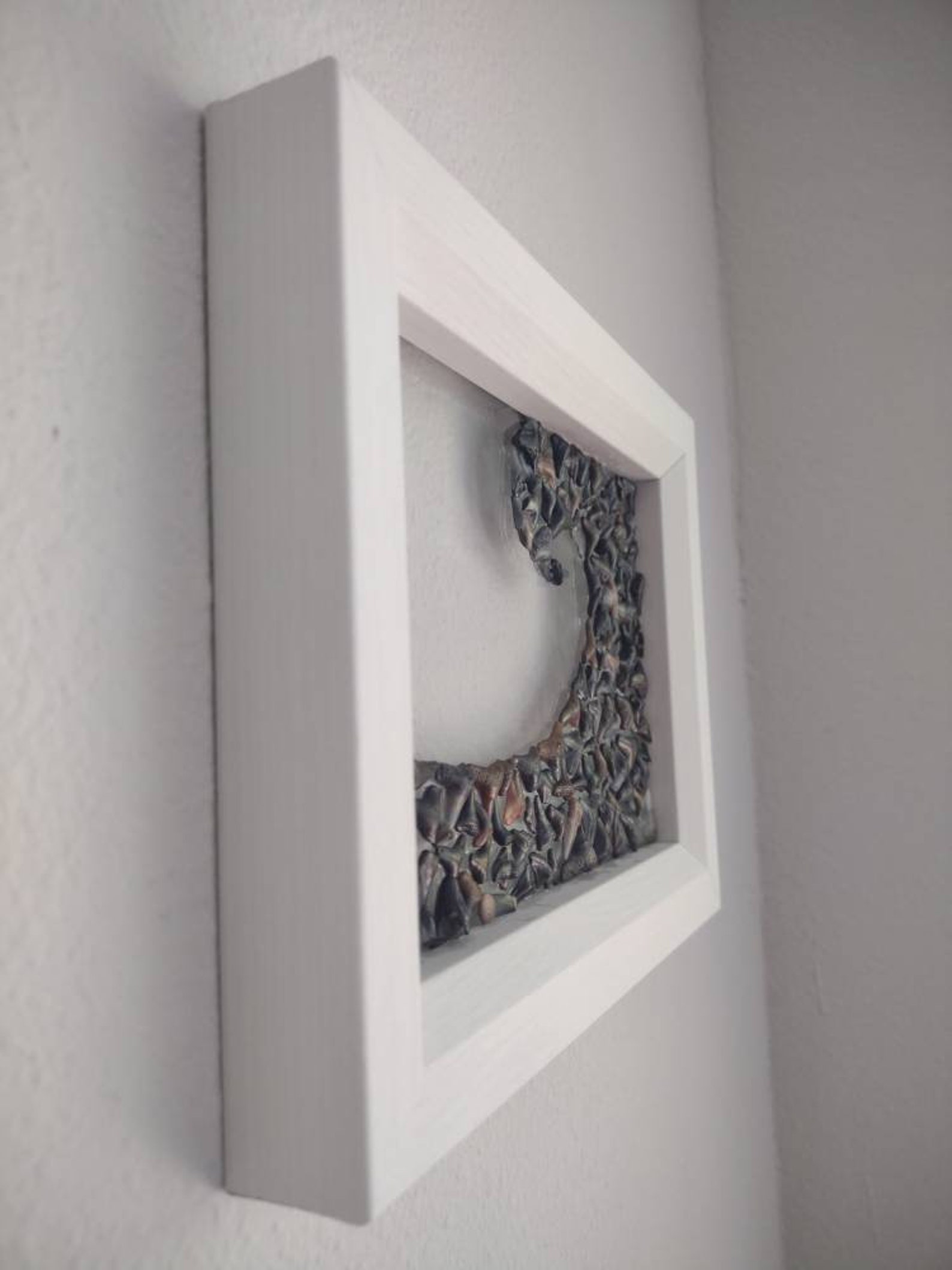 Framed Shark Teeth Wave - Etsy