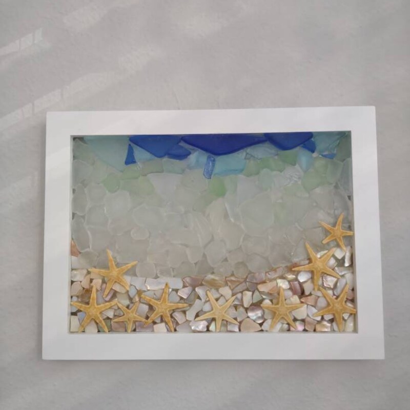 Framed Sea Glass - Etsy