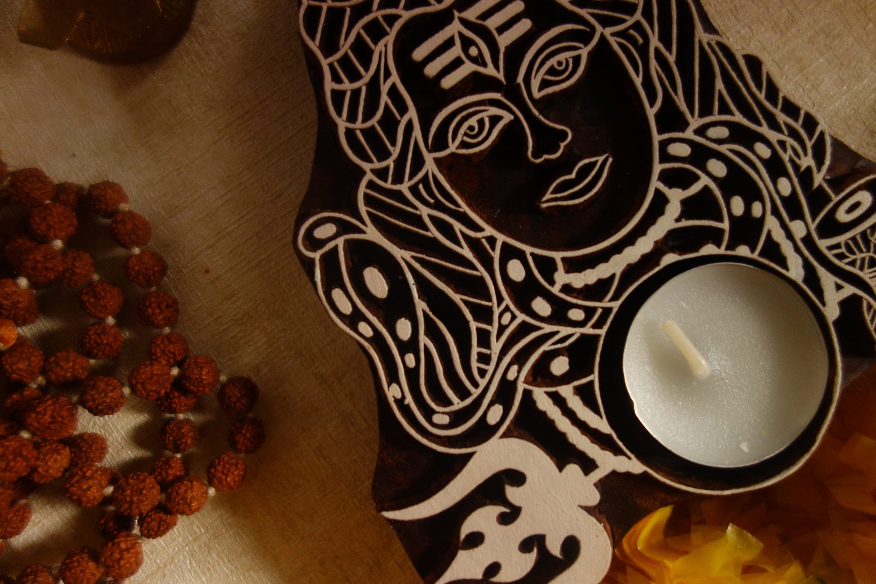 Lord Shiva Indian Candle Holder for Diwali, Shivratri, Handmade Eco ...