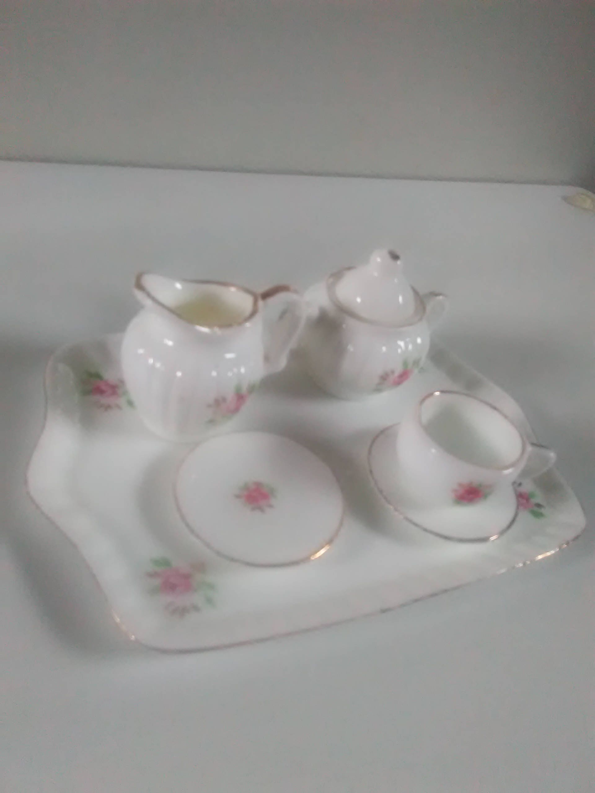 Vintage Miniature Tea Set White Porcelain Miniature Tea Set | Etsy