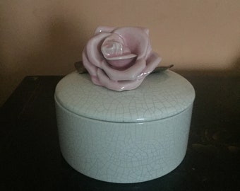 Round Ceramic Box - Etsy