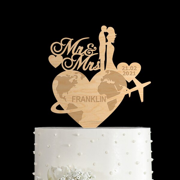 Globe Cake Topper - Etsy