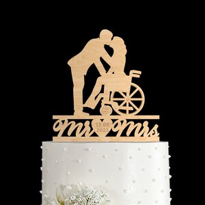 Wheelchair Wedding Cake Topper Custom,special Needs Topper,bride in ...