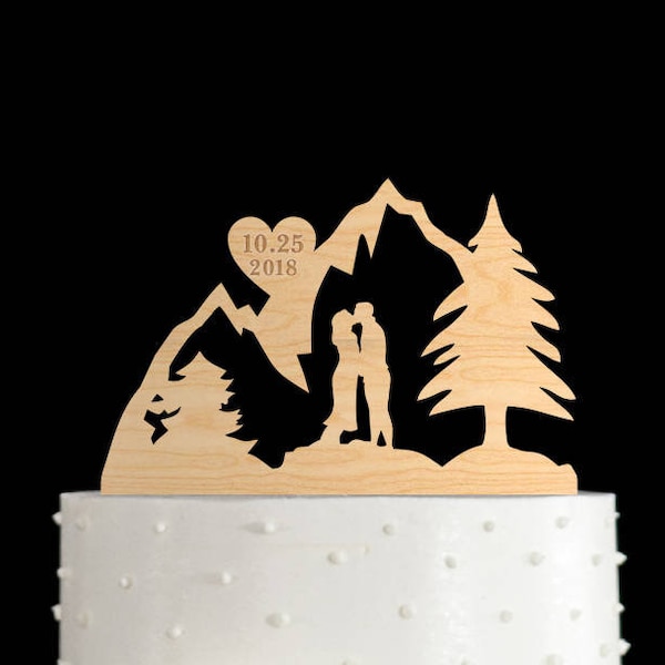 Mountain Cake Topper - Etsy