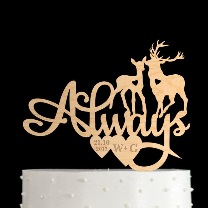 Deer Wedding Cake Topper - Etsy