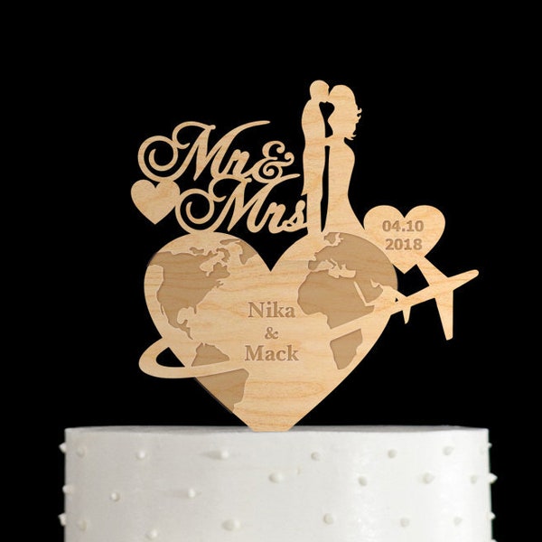 Travel Cake Topper - Etsy