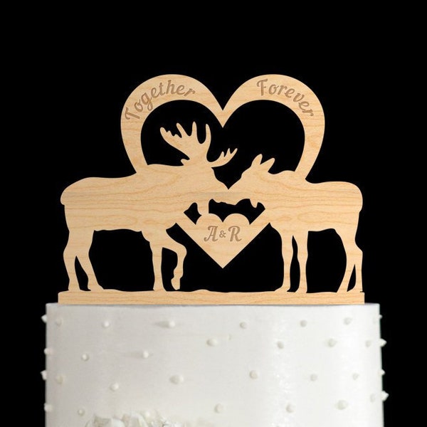Moose Cake Toppers - Etsy